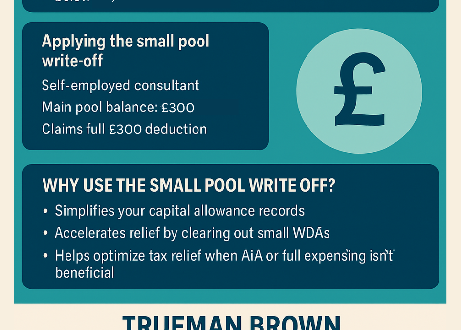 capital allowances small pool write off (1) | Trueman Brown