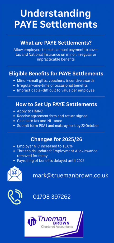 PAYE Settlements Guide for Employers | 2025/26 Updates