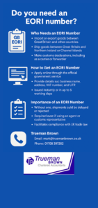 eori number | Trueman Brown