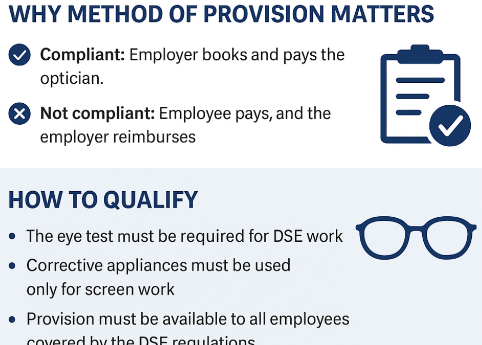 employer provided eye tests | Trueman Brown