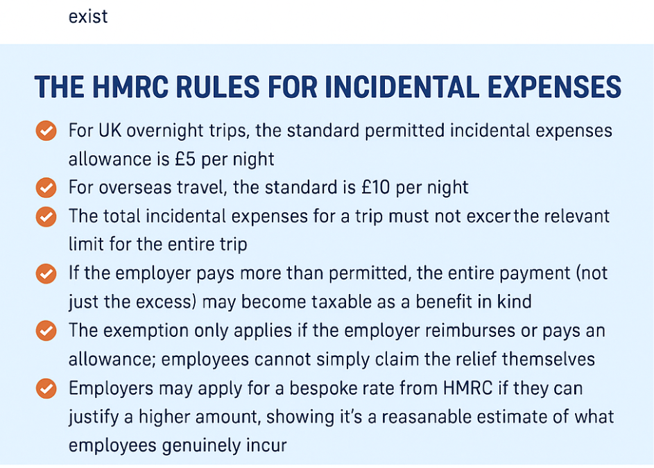 incidental expenses | Trueman Brown